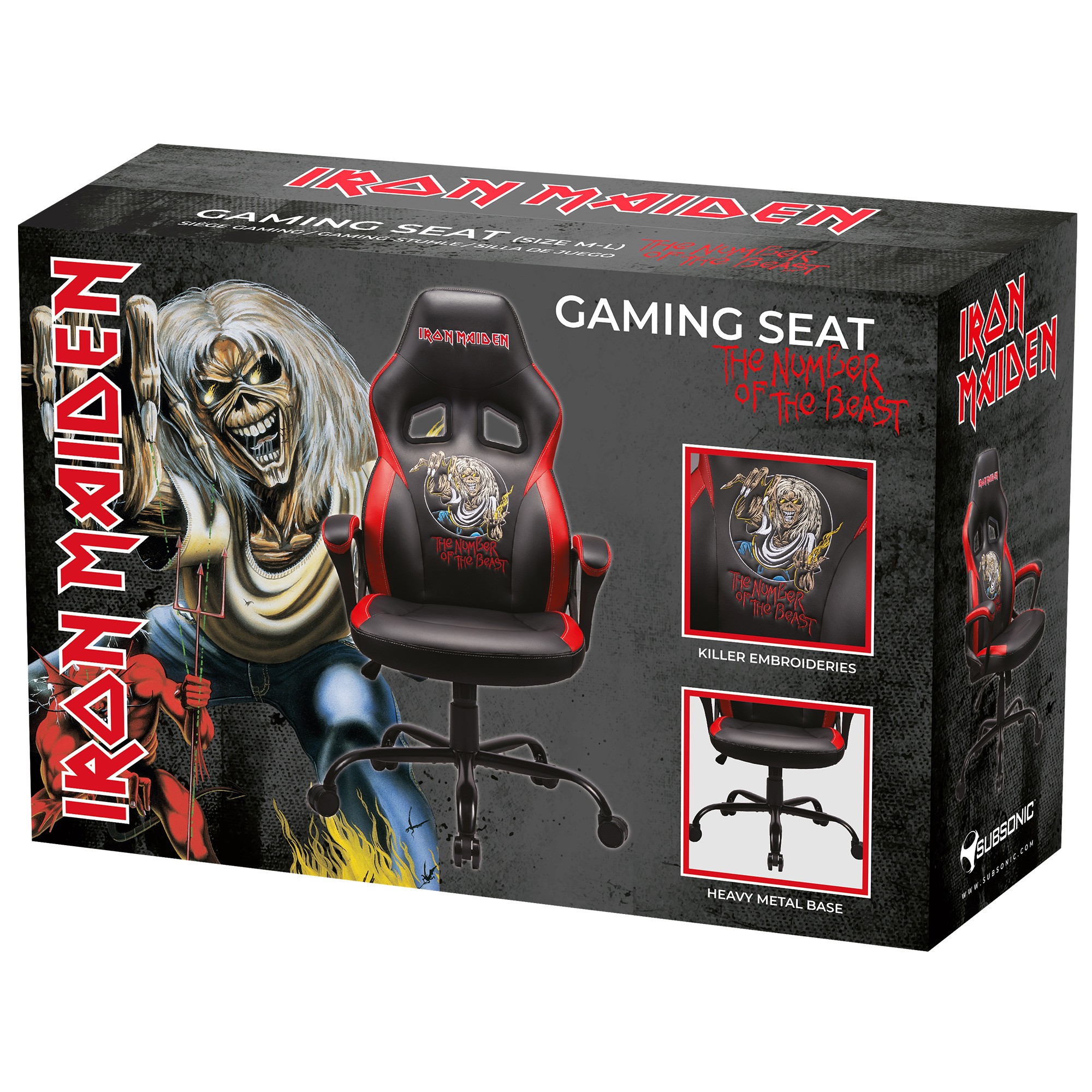 Gaming chair Iron Maiden The Number of the Beast Subsonic